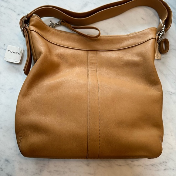 Coach | Bags | Coach Tan Leather Slim Duffle Bag New | Poshmark